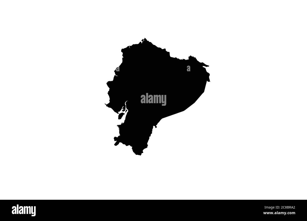 Ecuador map outline vector illustration Stock Vector Image & Art - Alamy