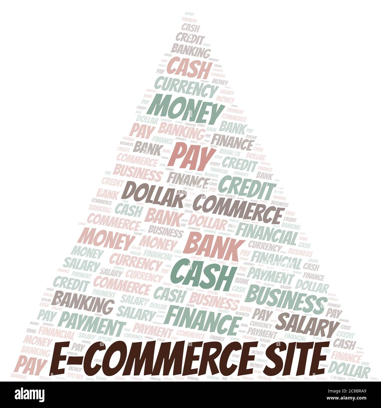 E-Commerce Site typography vector word cloud. Wordcloud collage made ...