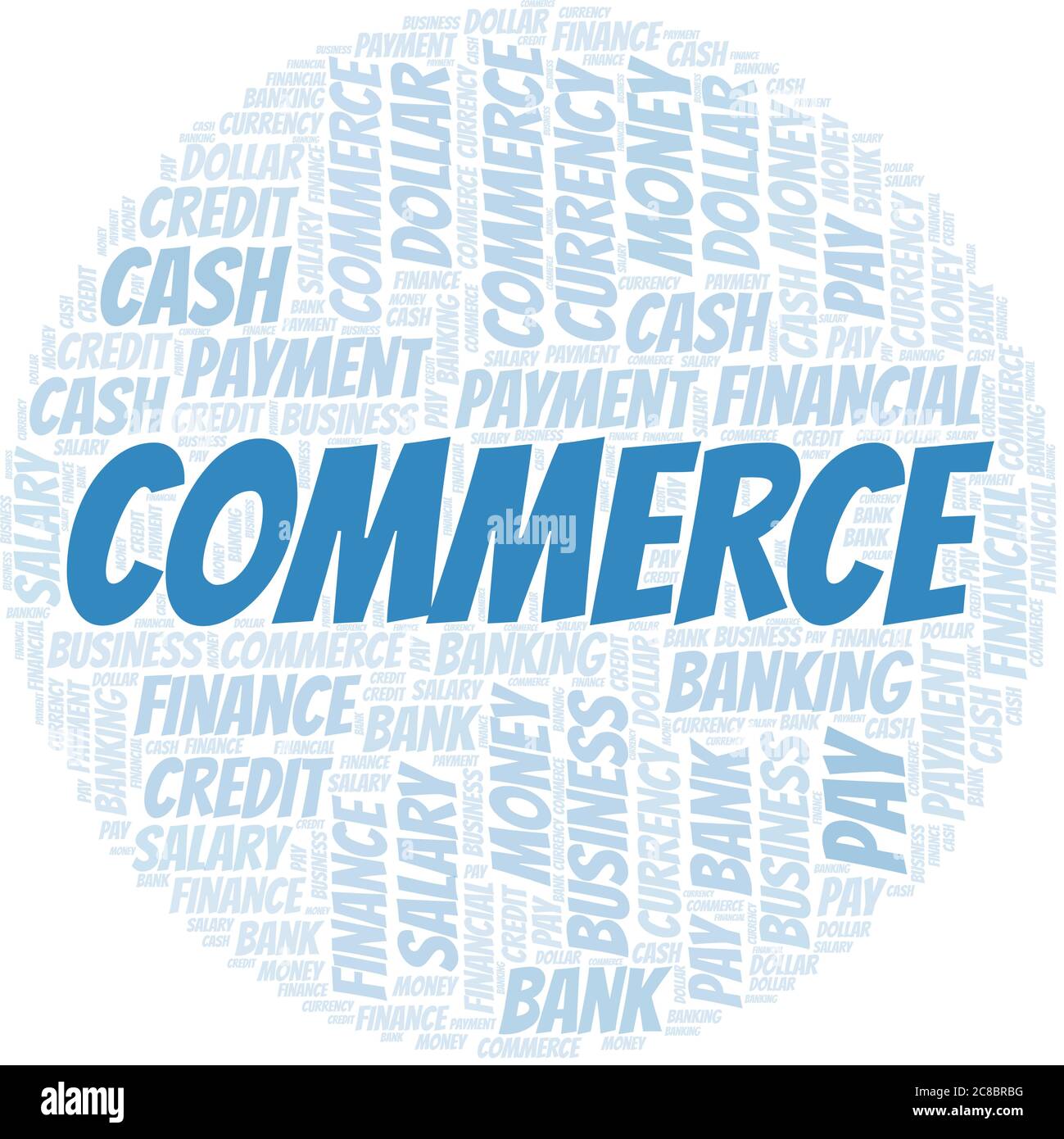 Commerce typography vector word cloud. Wordcloud collage made with the ...