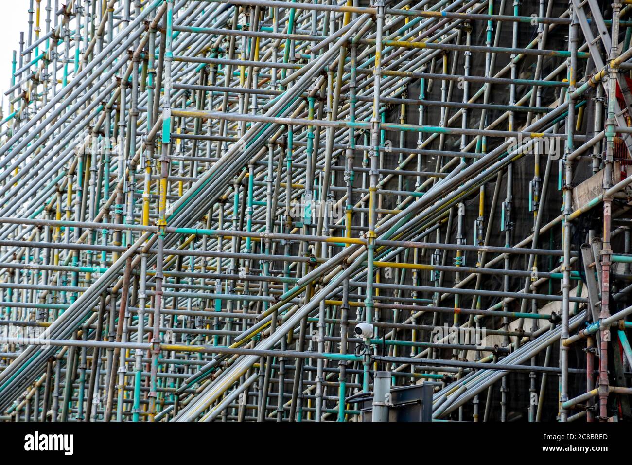 Close up of support scaffolding Stock Photo - Alamy