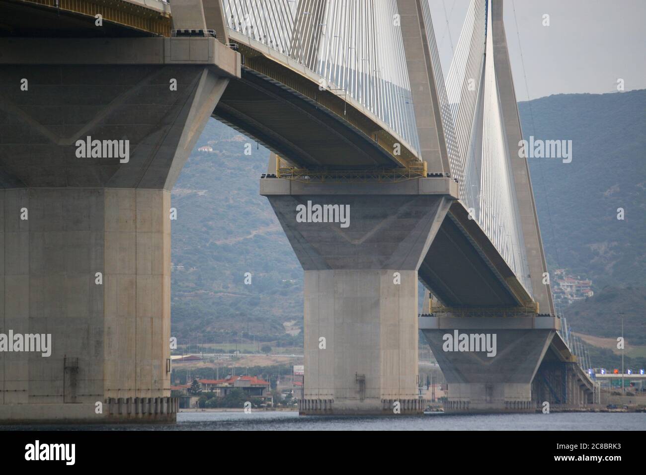 The Poseidon Bridge in the Corinthian Gulf Stock Photo - Alamy
