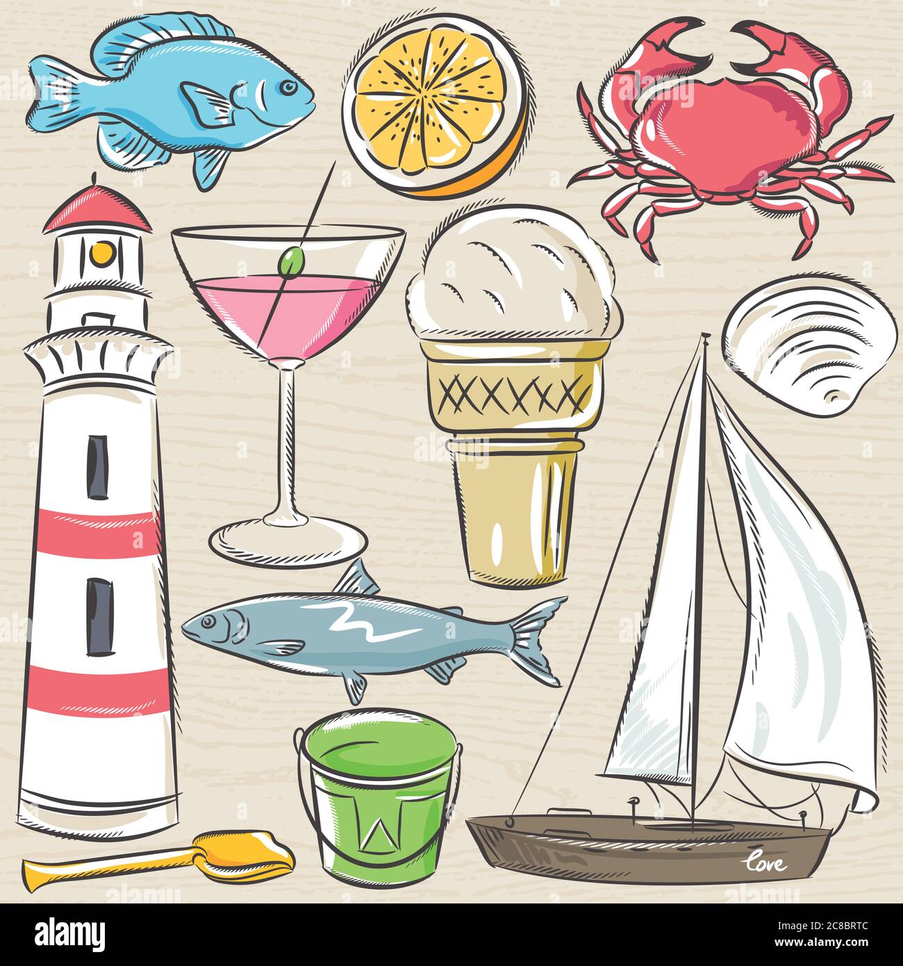 Fish scrap Stock Vector Images - Alamy