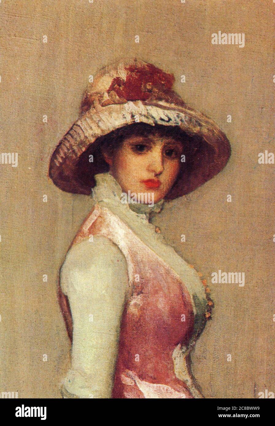 James Abbott Whistler (1834-1903). Harmonie en rose et gris. Lady Meux ...