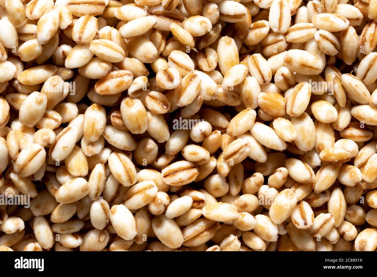 Barley grains background or texture. Healthy vegeterian food Stock ...