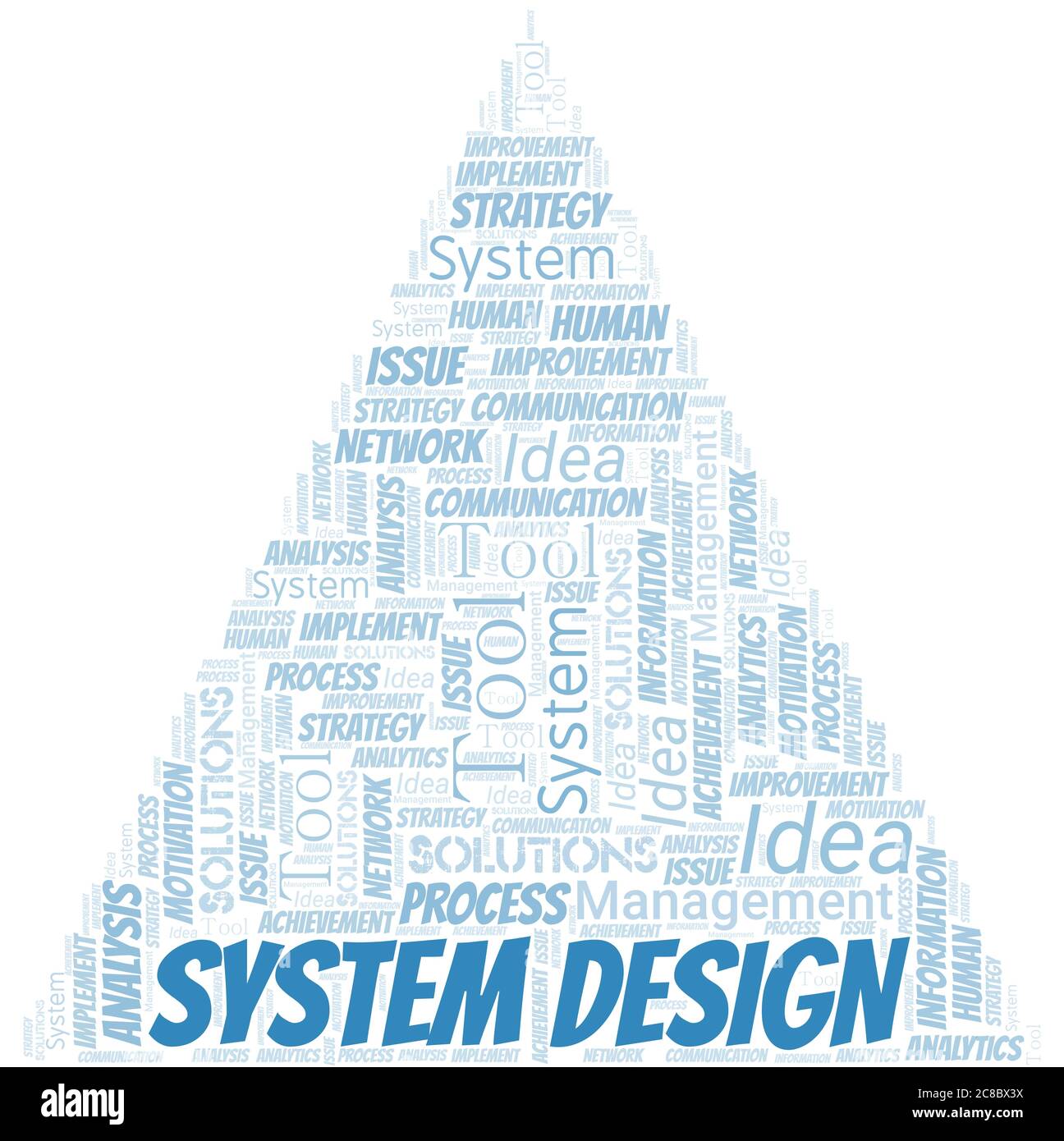 System Design typography vector word cloud. Wordcloud collage made with ...