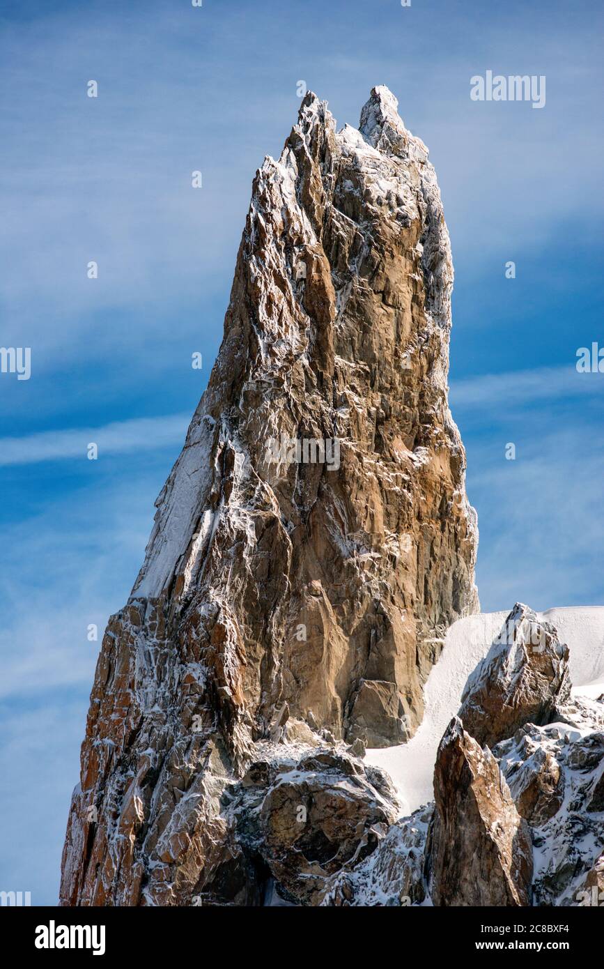 Mont Blanc - View from Punta Helbronner on the peaks of the Giant's ...