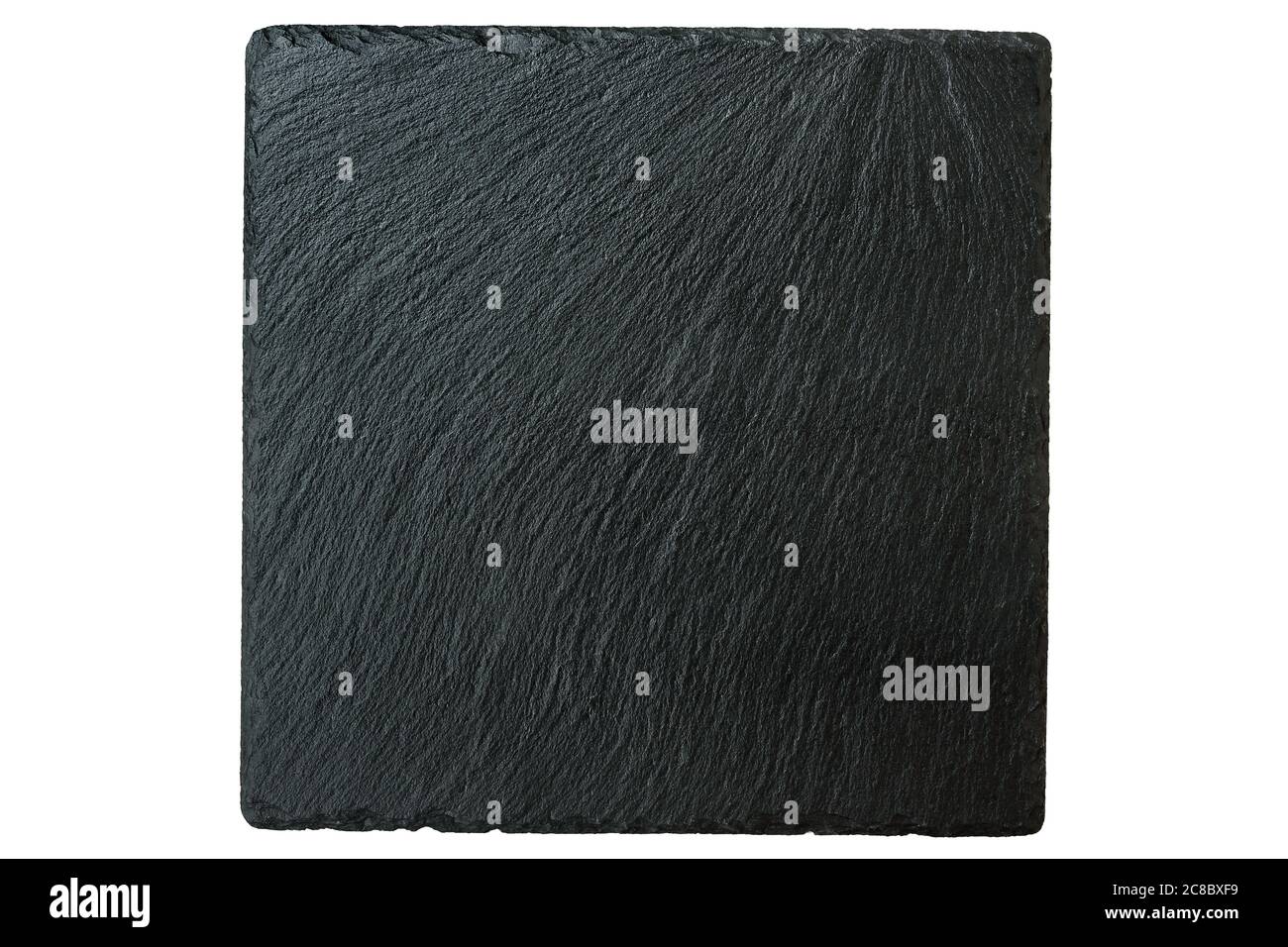 black stone slate isolated on white Stock Photo - Alamy