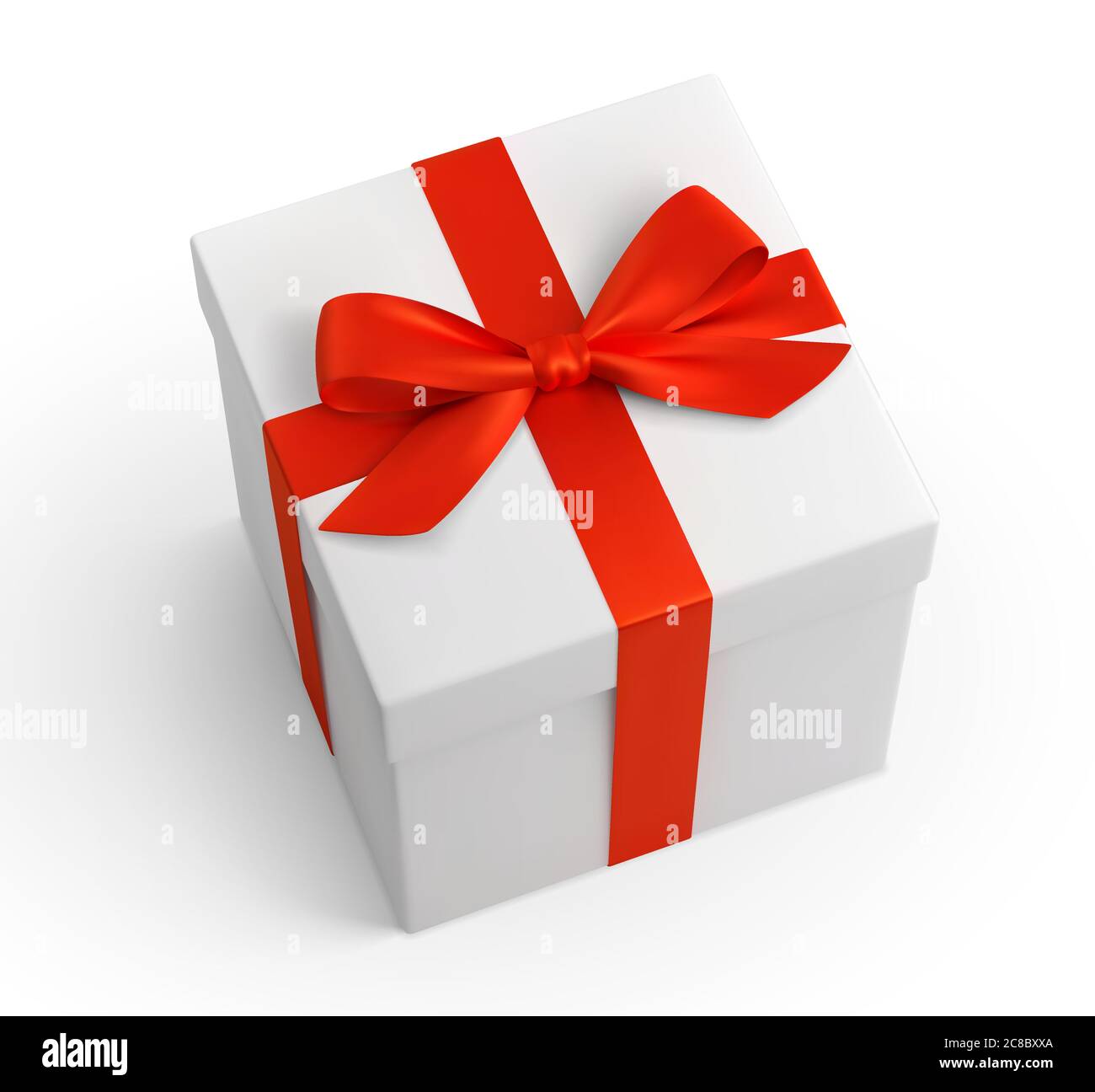 Vector gift box on white background Stock Vector Image & Art - Alamy