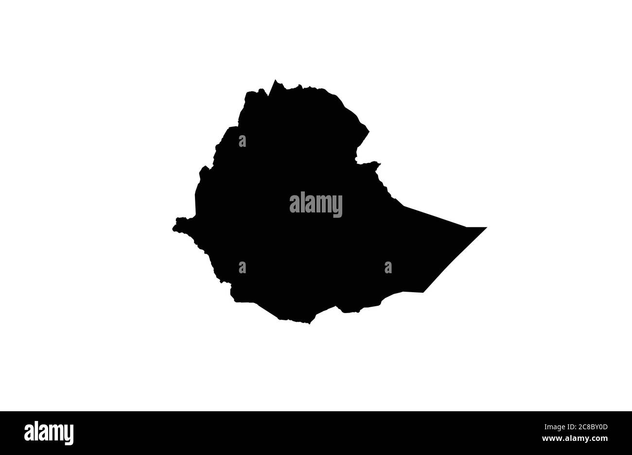 Ethiopia map outline vector illustration Stock Vector Image & Art - Alamy