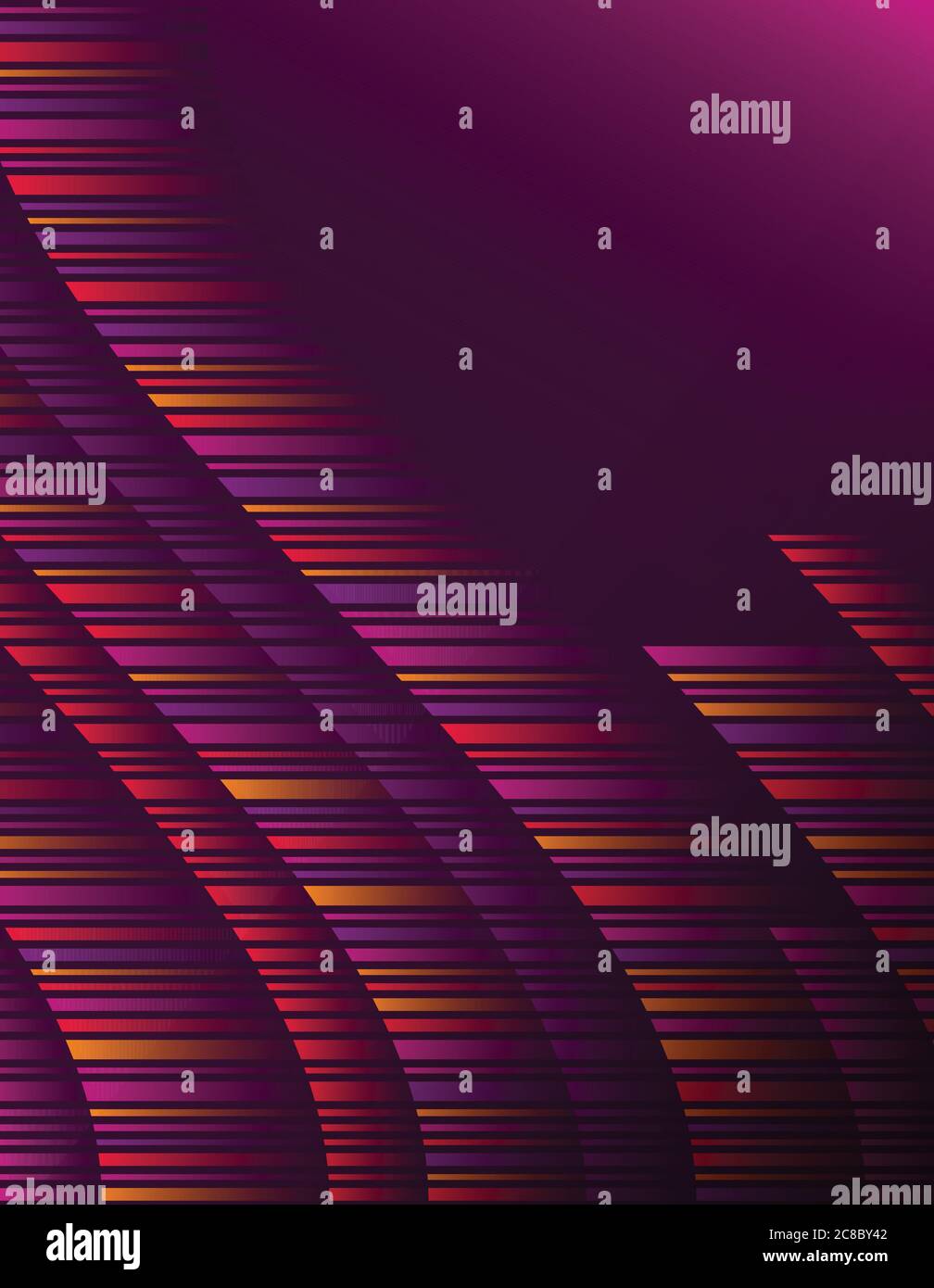 Purple abstract modern background with color horizontal lines. Cover ...