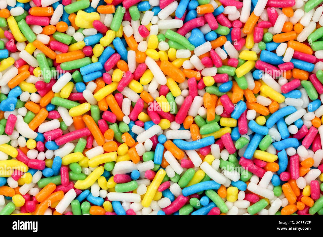 colorful sprinkles close up for background use Stock Photo - Alamy