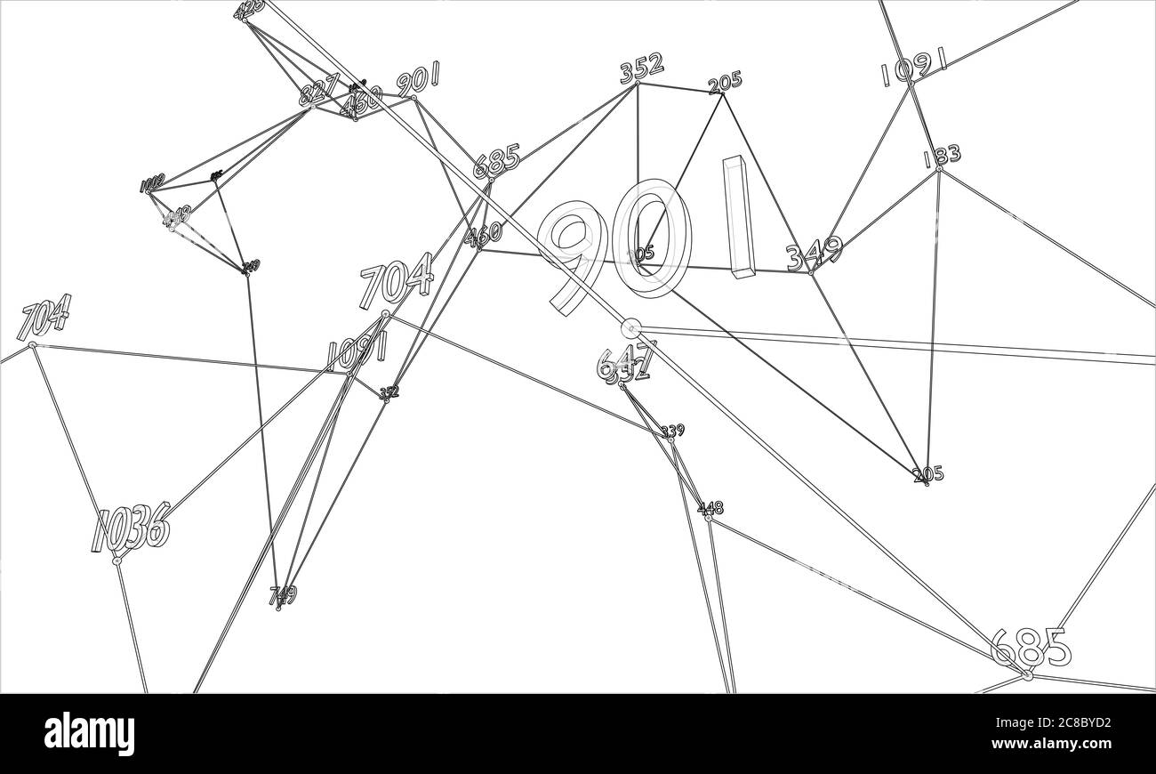 Abstract word cloud Outline Stock Photo - Alamy