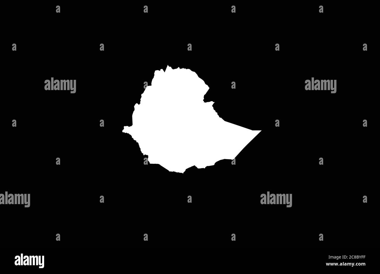 Ethiopia map outline vector illustration Stock Vector Image & Art - Alamy