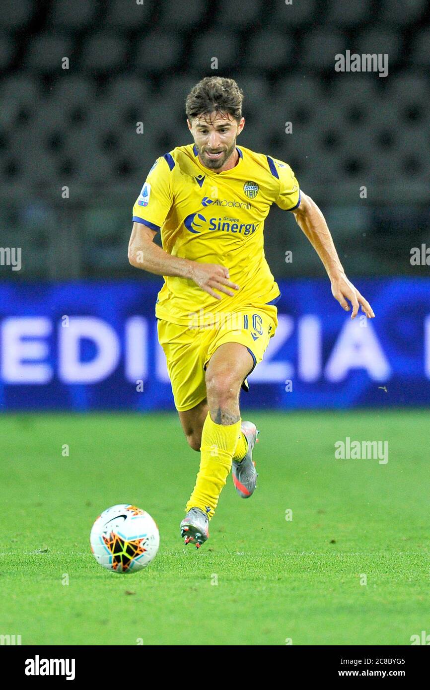 Turin, Italy 22/07/2020 Fabio Borini player of Hellas Verona, during ...