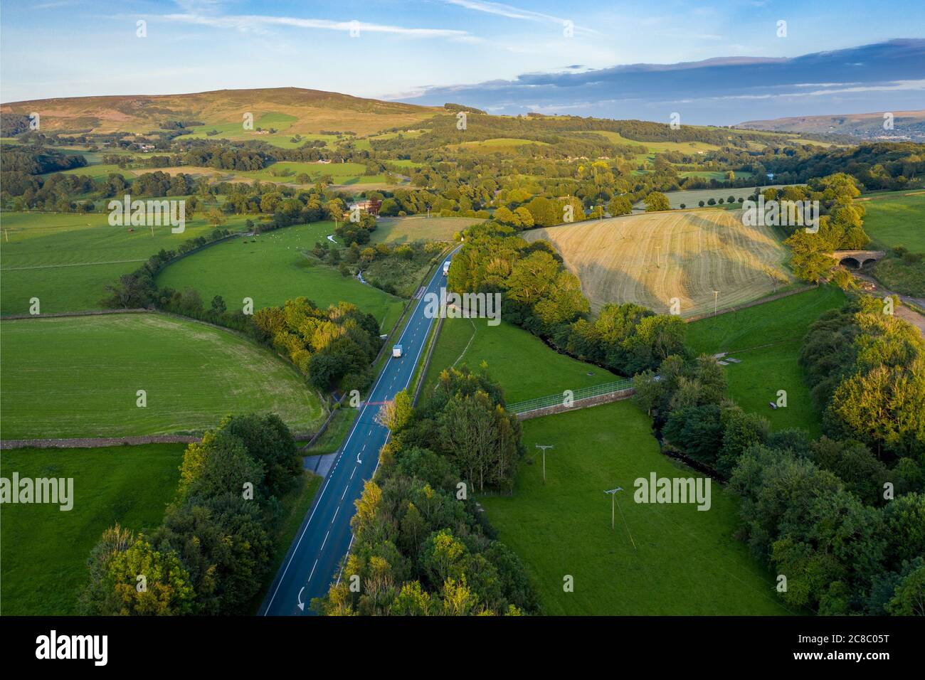 An aerial view of the yorkshire dales hi-res stock photography and ...