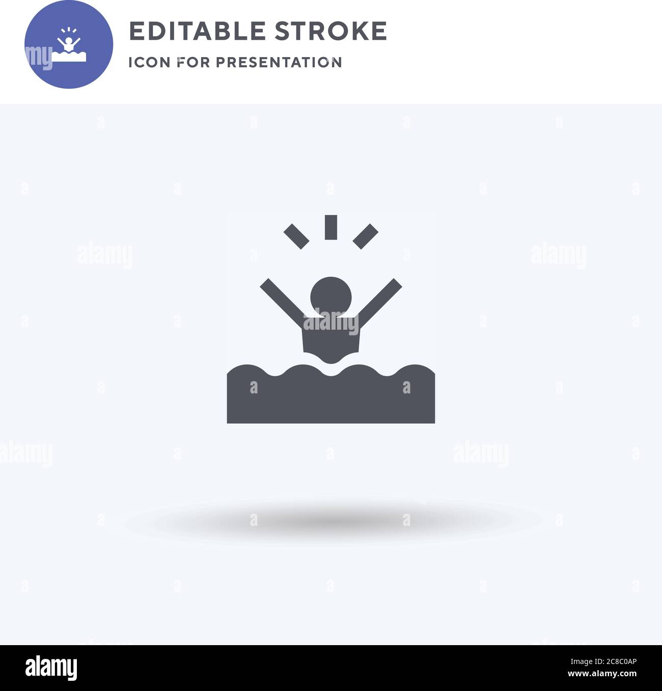 Attention icon vector, filled flat sign, solid pictogram isolated on ...