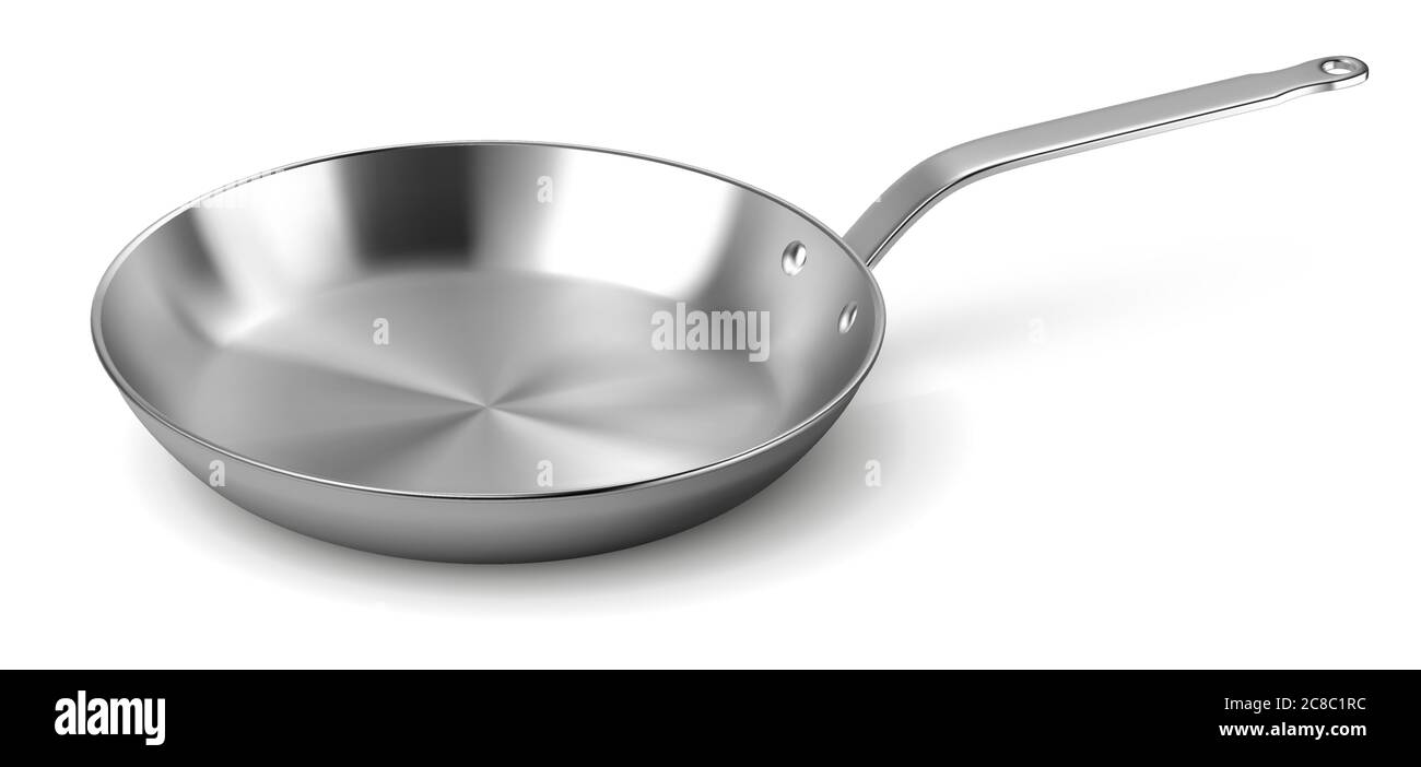Vector frying pan on white background Stock Vector Image & Art - Alamy