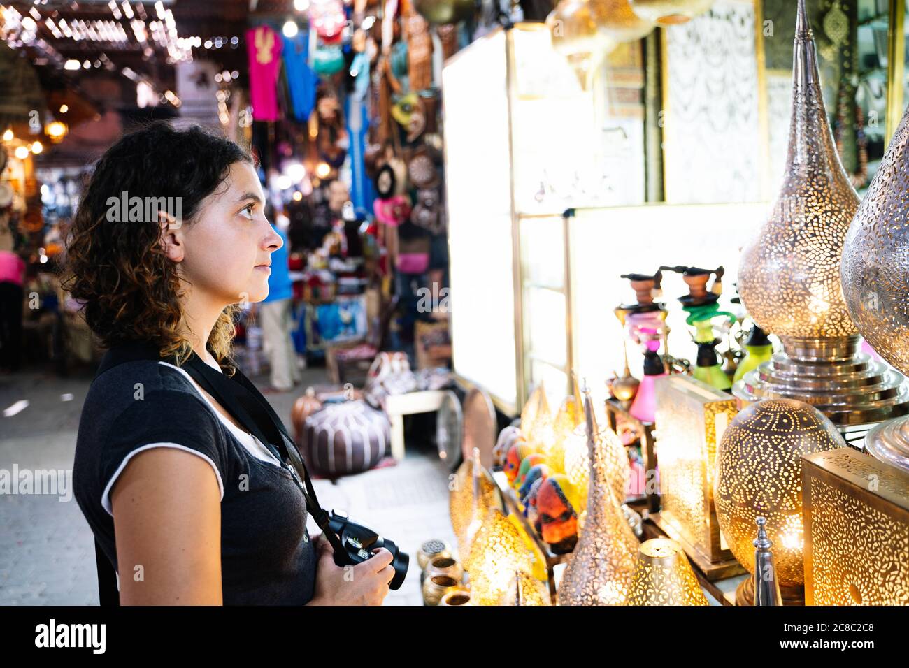 Woman selling lamps hi-res stock photography and images - Alamy