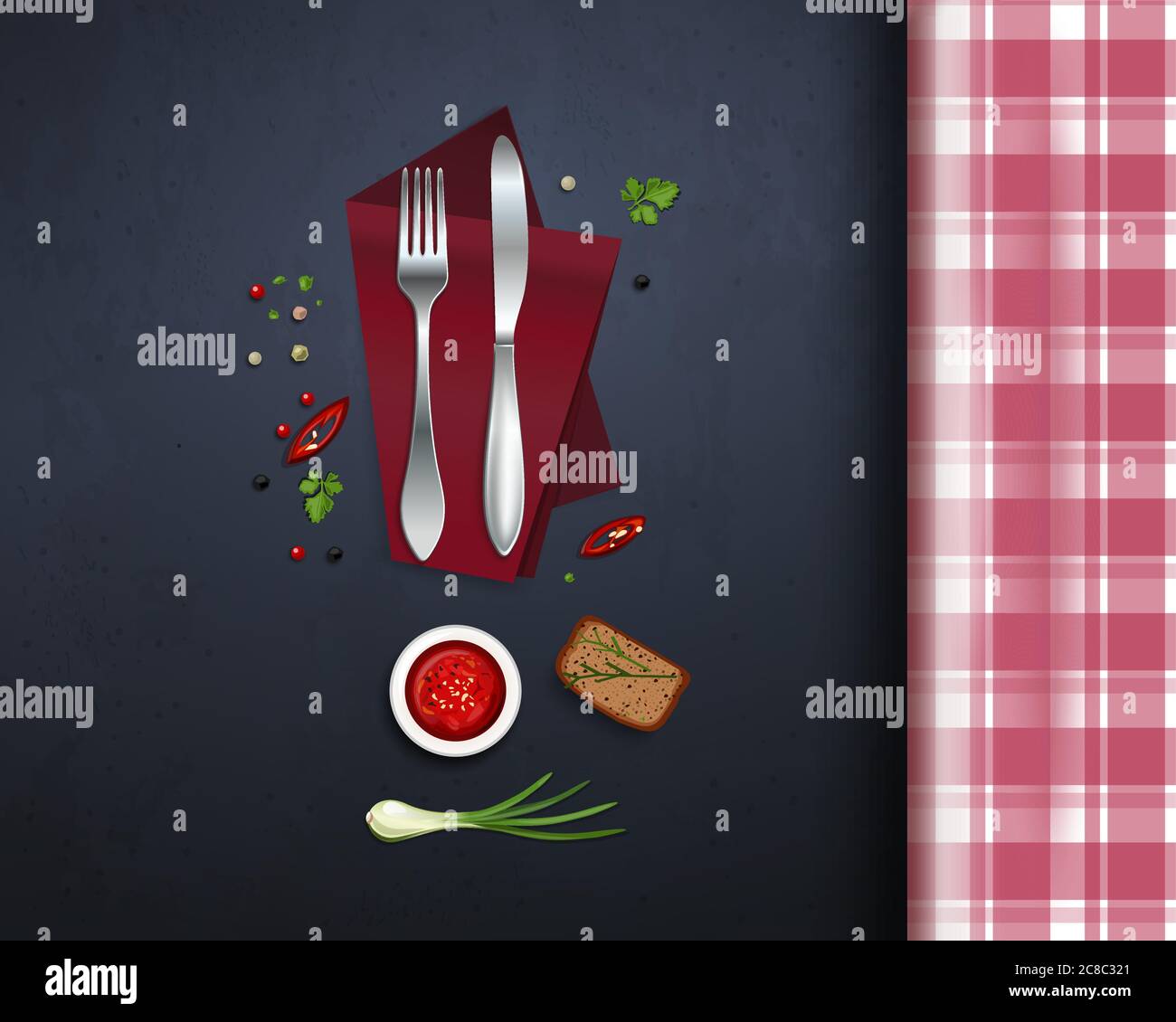 Table top view Stock Vector Images - Alamy