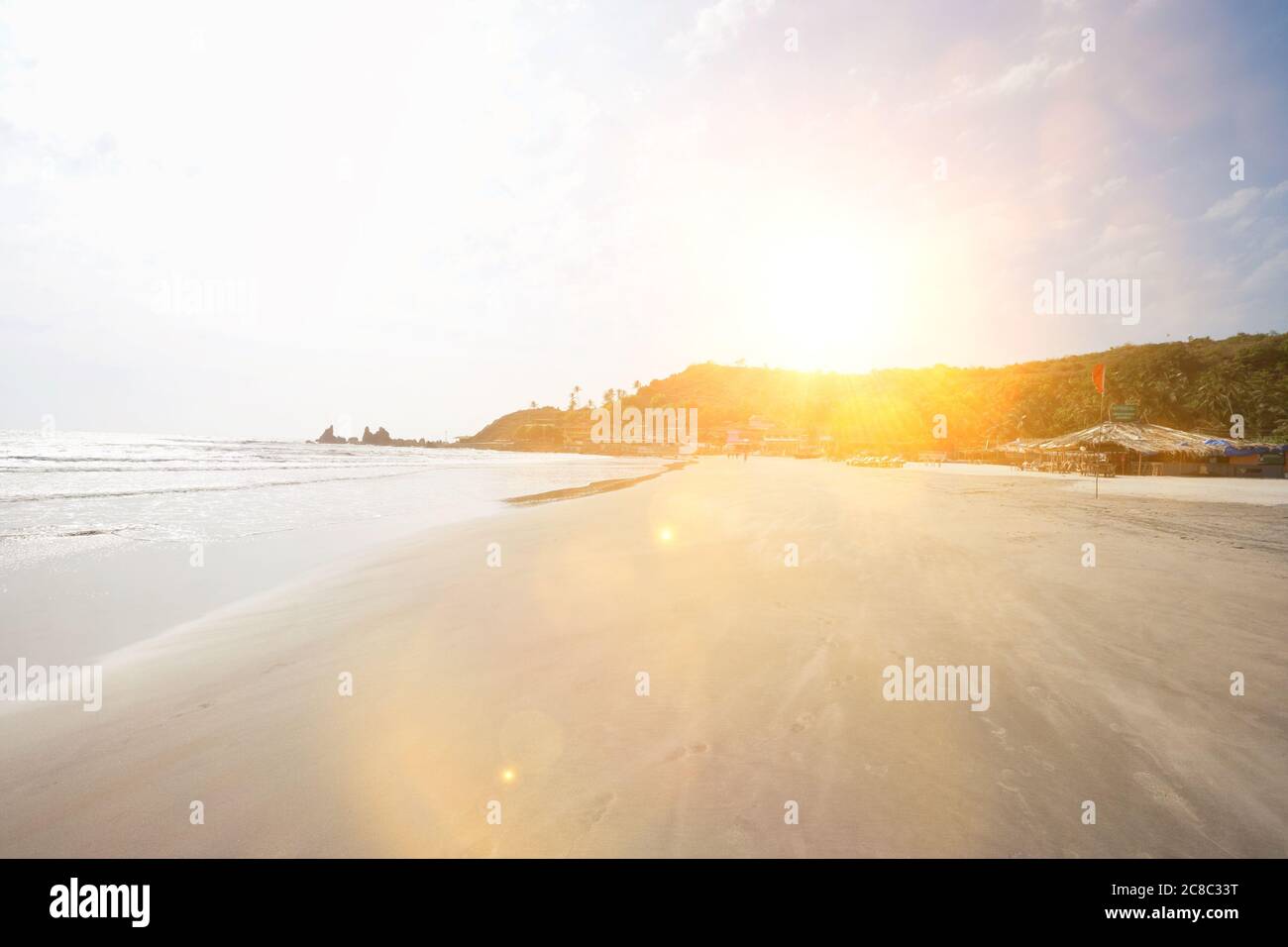 Anjuna beach at Goa, India Stock Photo - Alamy
