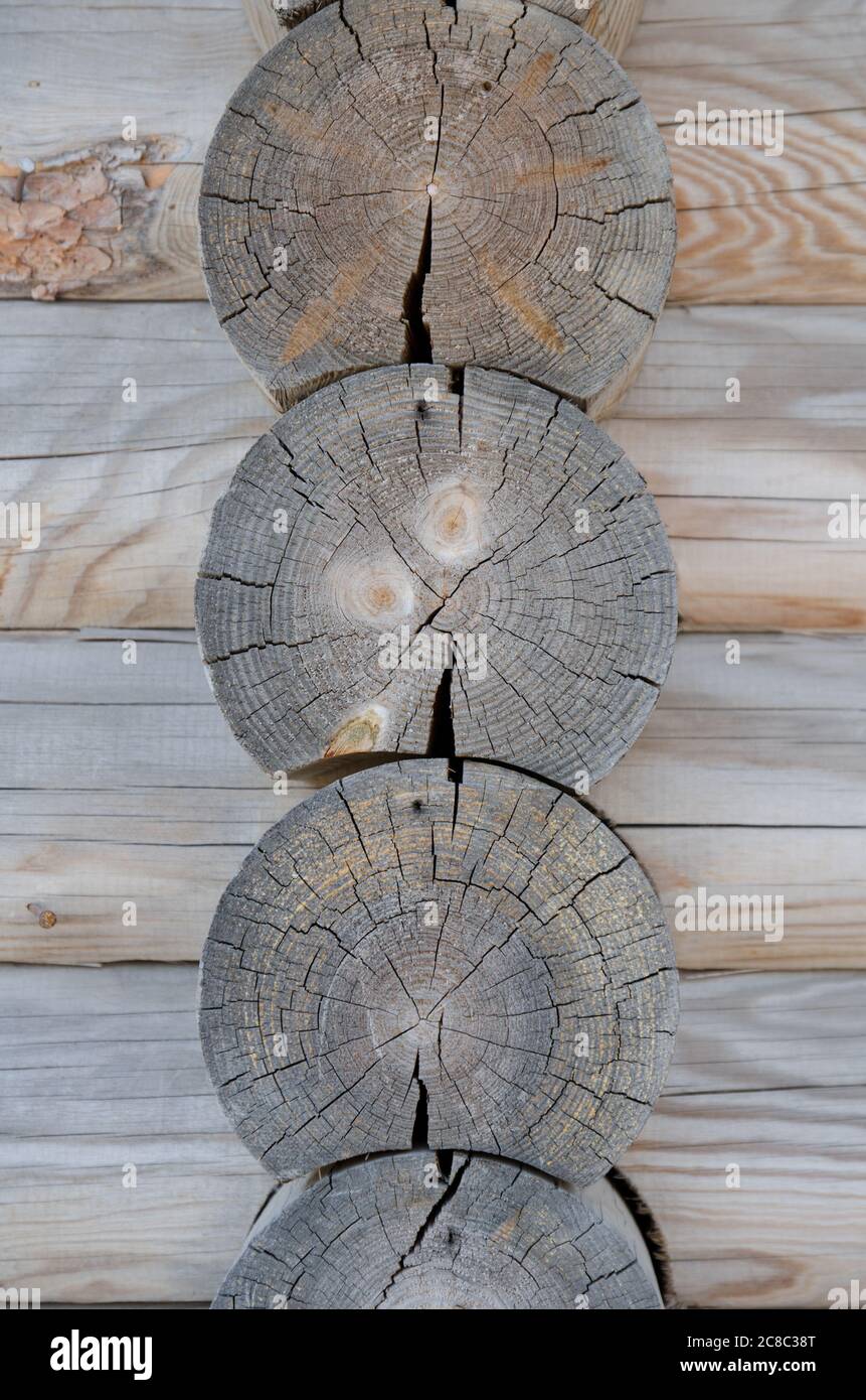 Front view log house hi-res stock photography and images - Alamy
