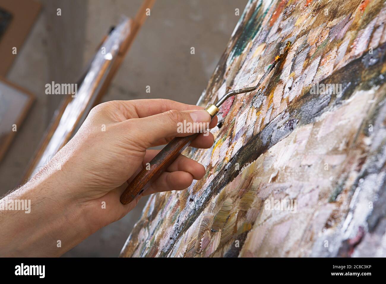 Palette knife paintings hi-res stock photography and images - Alamy