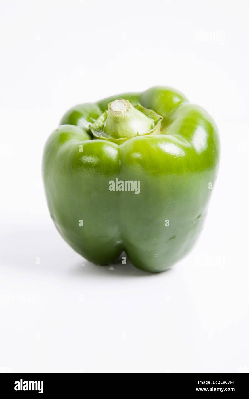 Fresh Green Pepper Stock Photo - Alamy