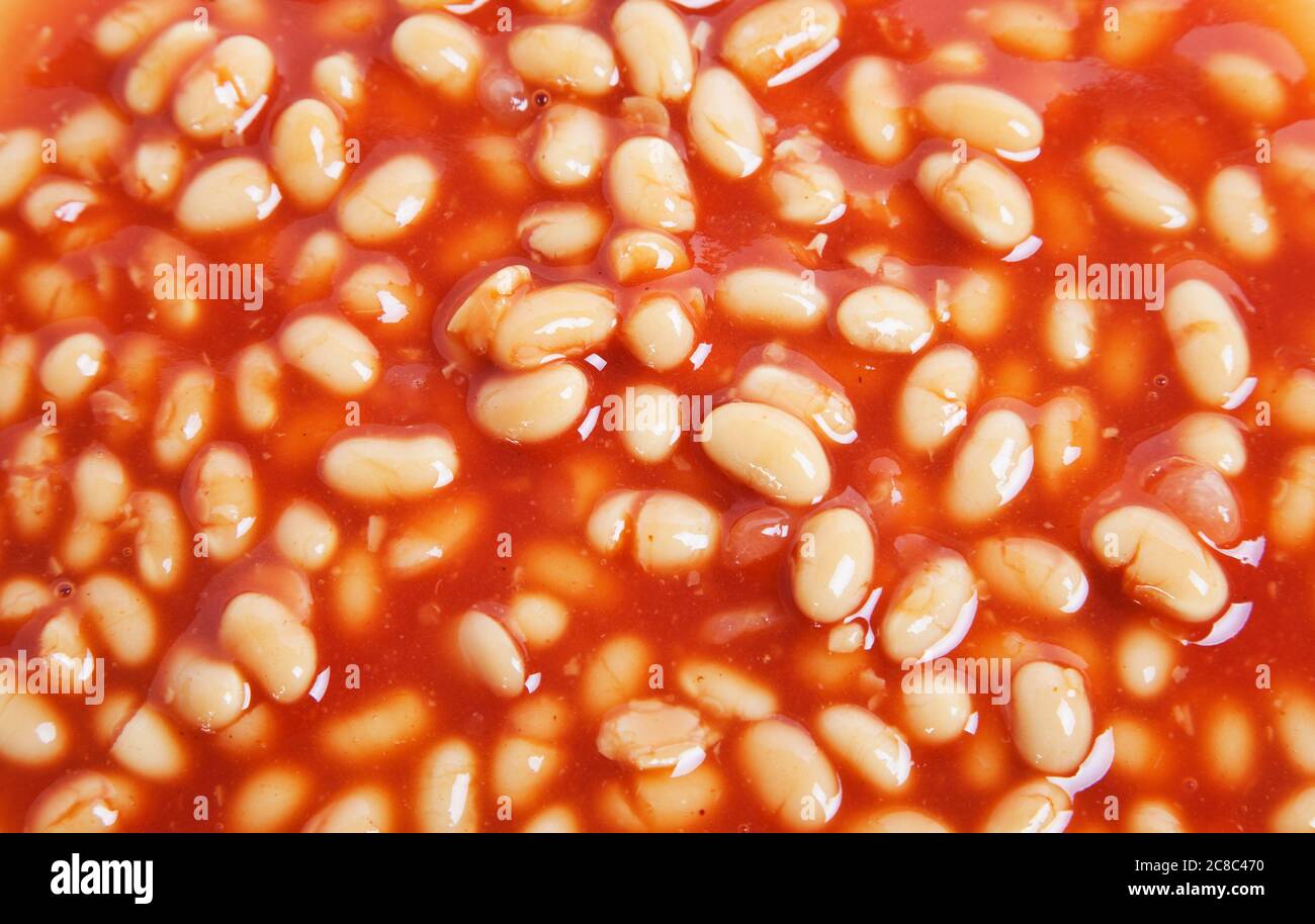 Red Baked Bean Background Stock Photo - Alamy