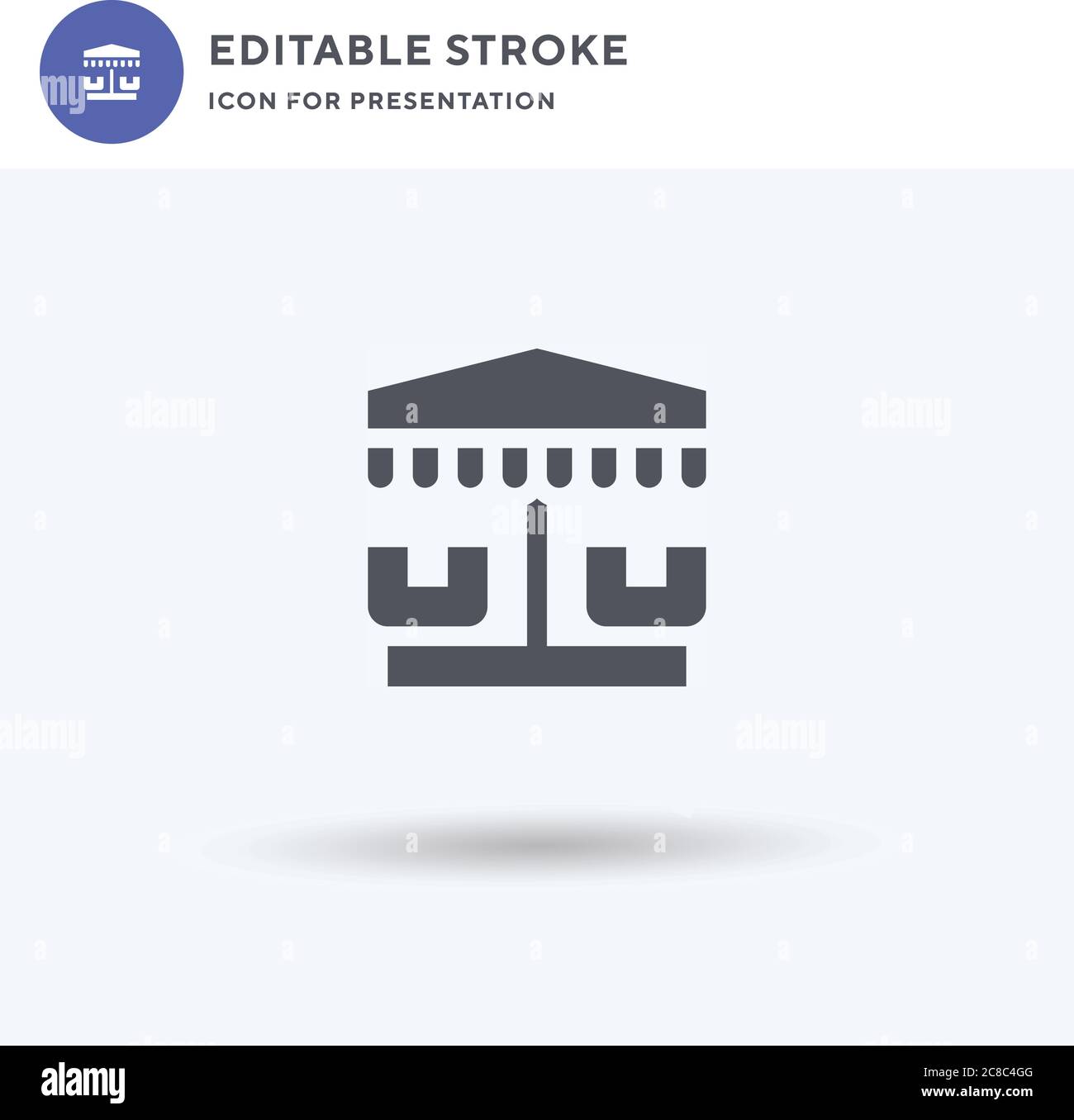 Spinning Teacup icon vector, filled flat sign, solid pictogram isolated ...
