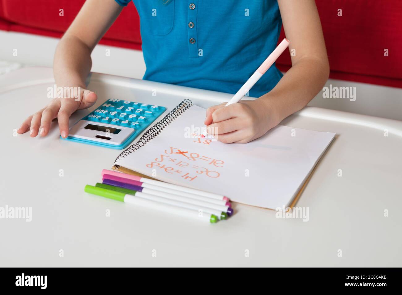 Cartoon illustration student desk in hi-res stock photography and ...