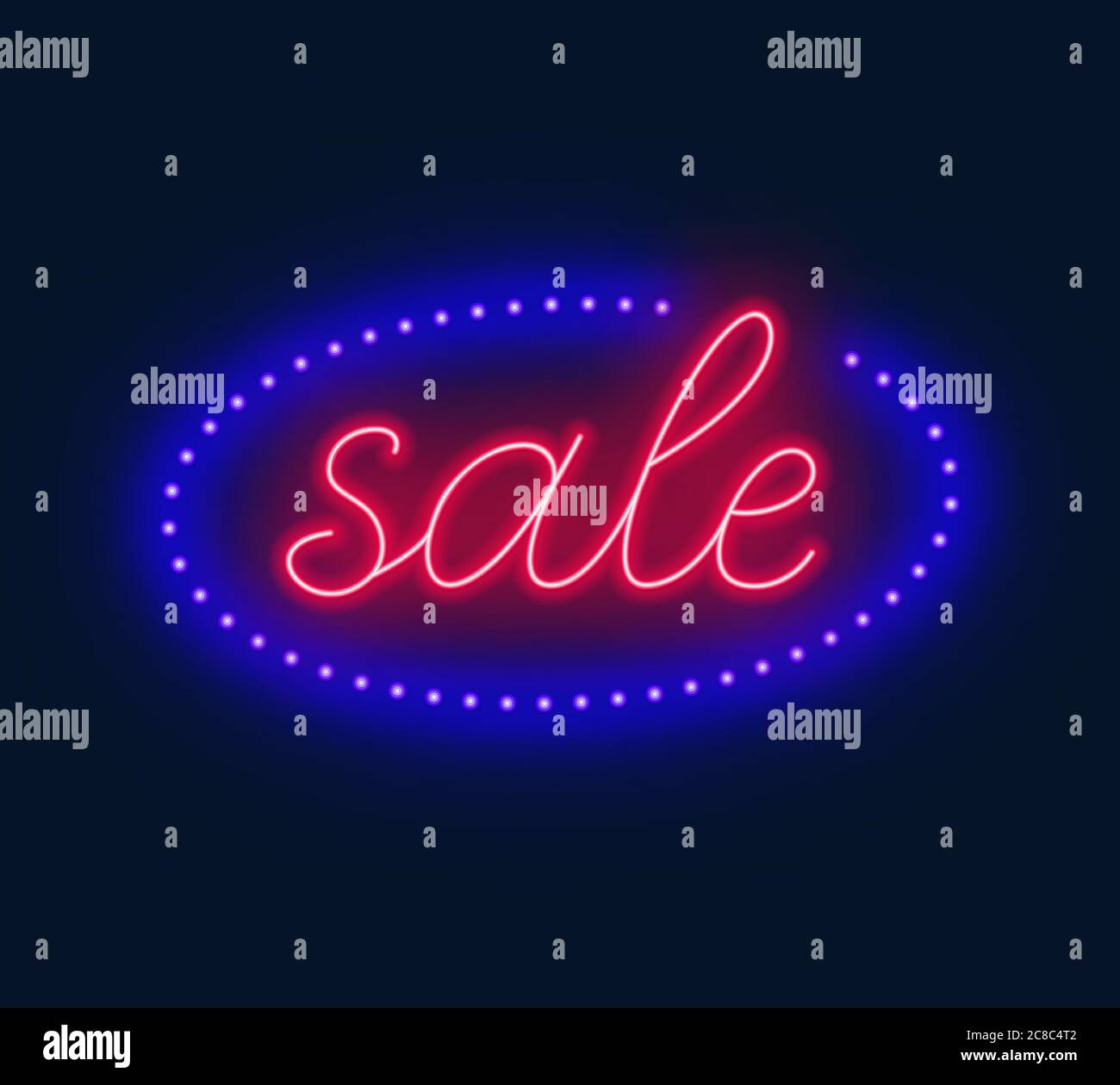 Sale neon sign. Advertising Board on dark background Stock Vector Image ...
