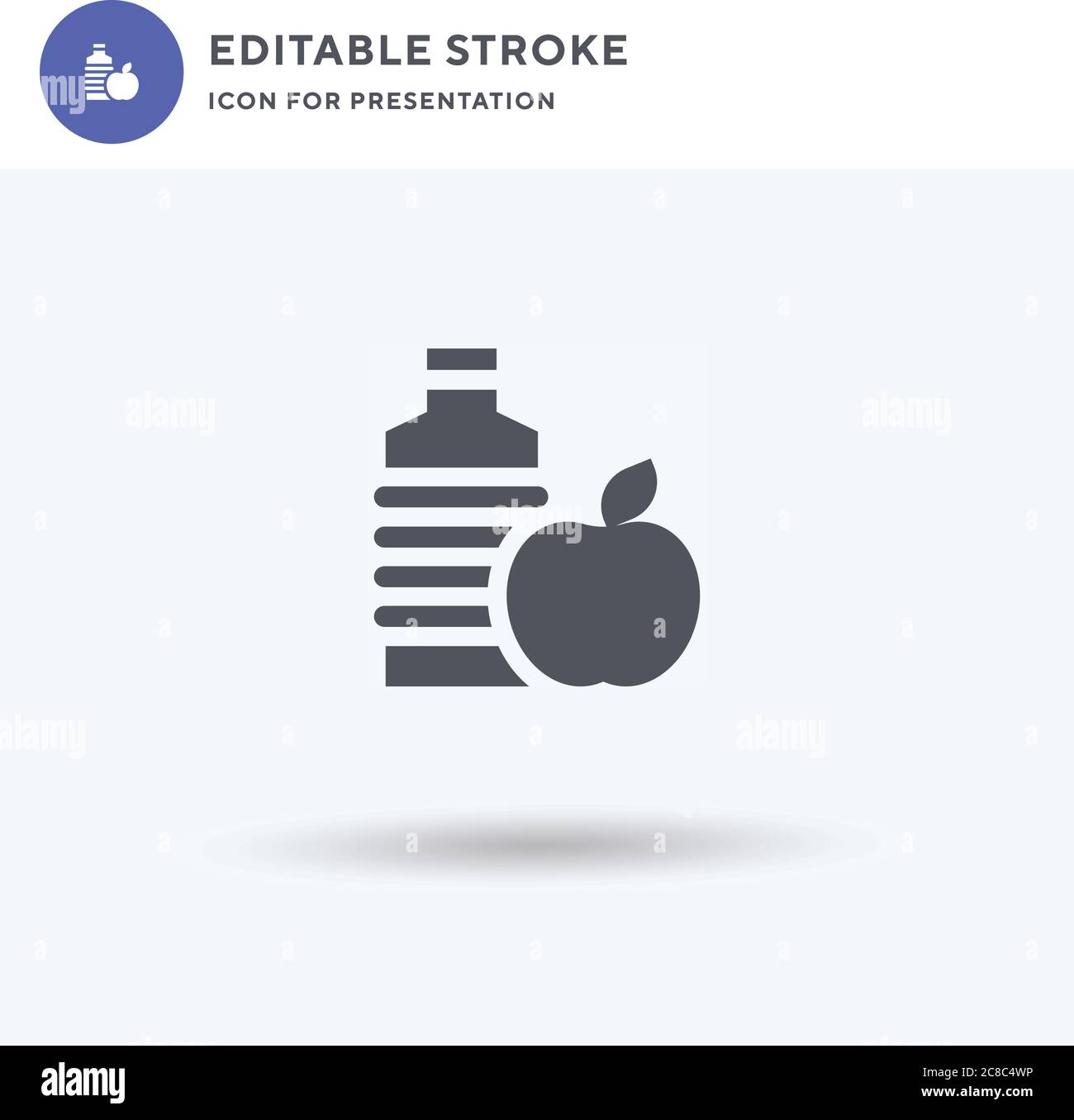 Water icon vector, filled flat sign, solid pictogram isolated on white ...