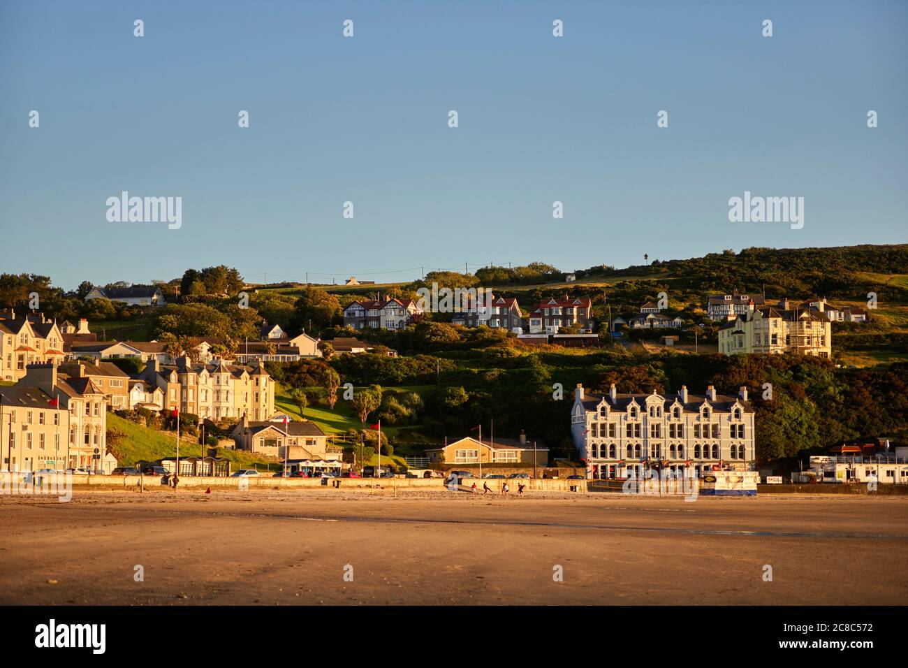 Golden hour sunset at Port Erin beach, Isle of Man Stock Photo - Alamy