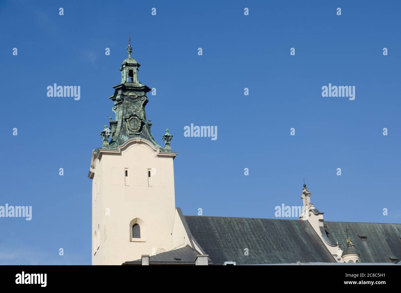 The bell tower of the Cathedral of the Assumption of the Virgin Mary ...
