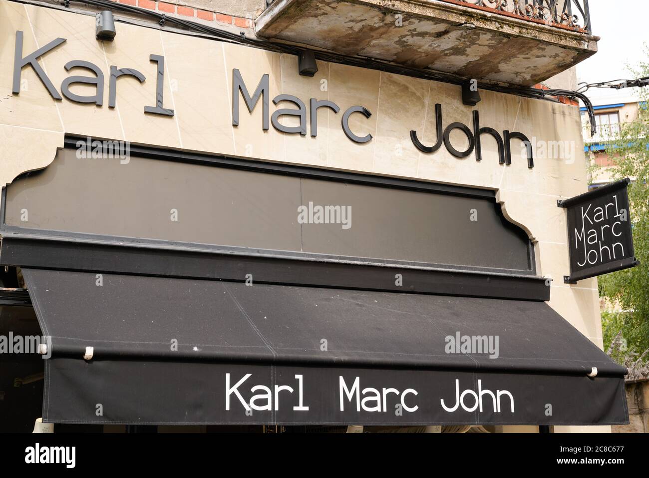 Bordeaux , Aquitaine / France - 07 21 2020 : Karl Marc John logo text ...