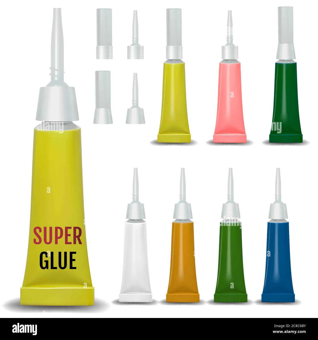 Box template glue Stock Vector Images - Alamy