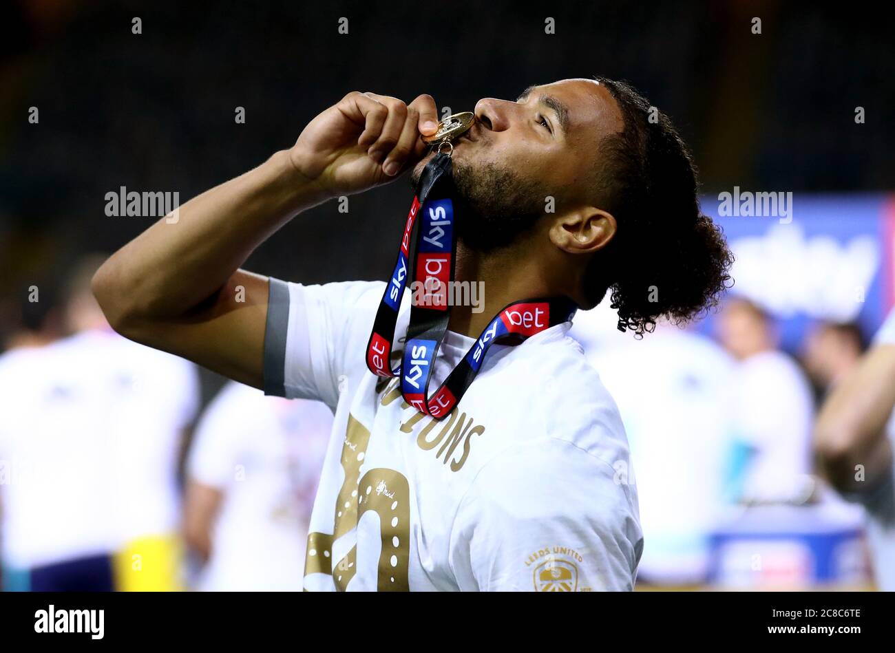 Leeds uniteds tyler roberts celebrates hi-res stock photography and ...