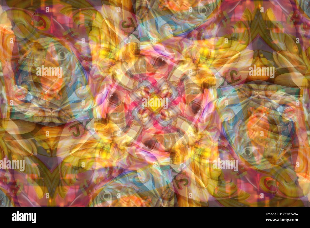 Abstract texture background with psychedelic swirl eyes pattern stock ...