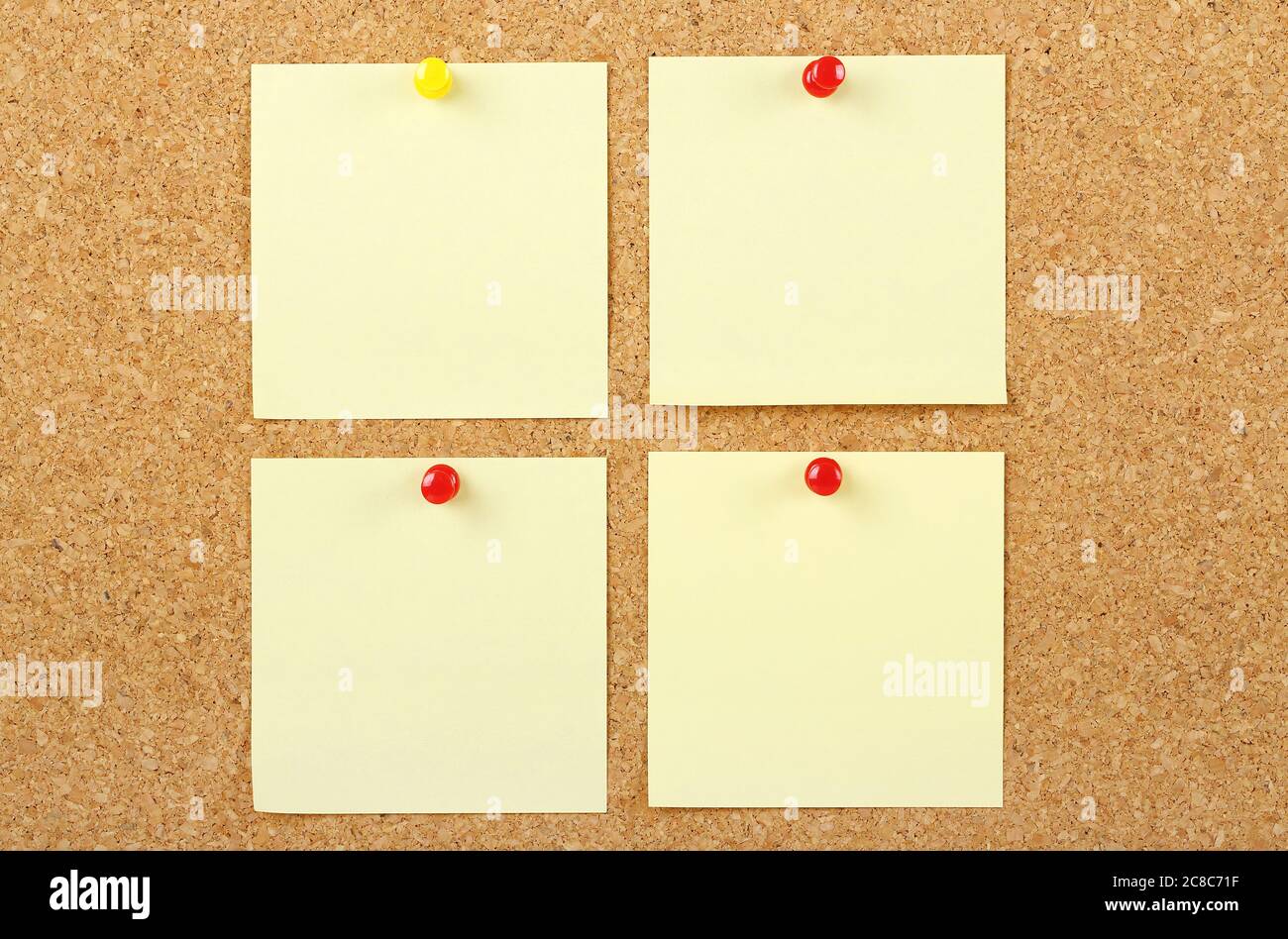 post it notes on corkboard Stock Photo - Alamy