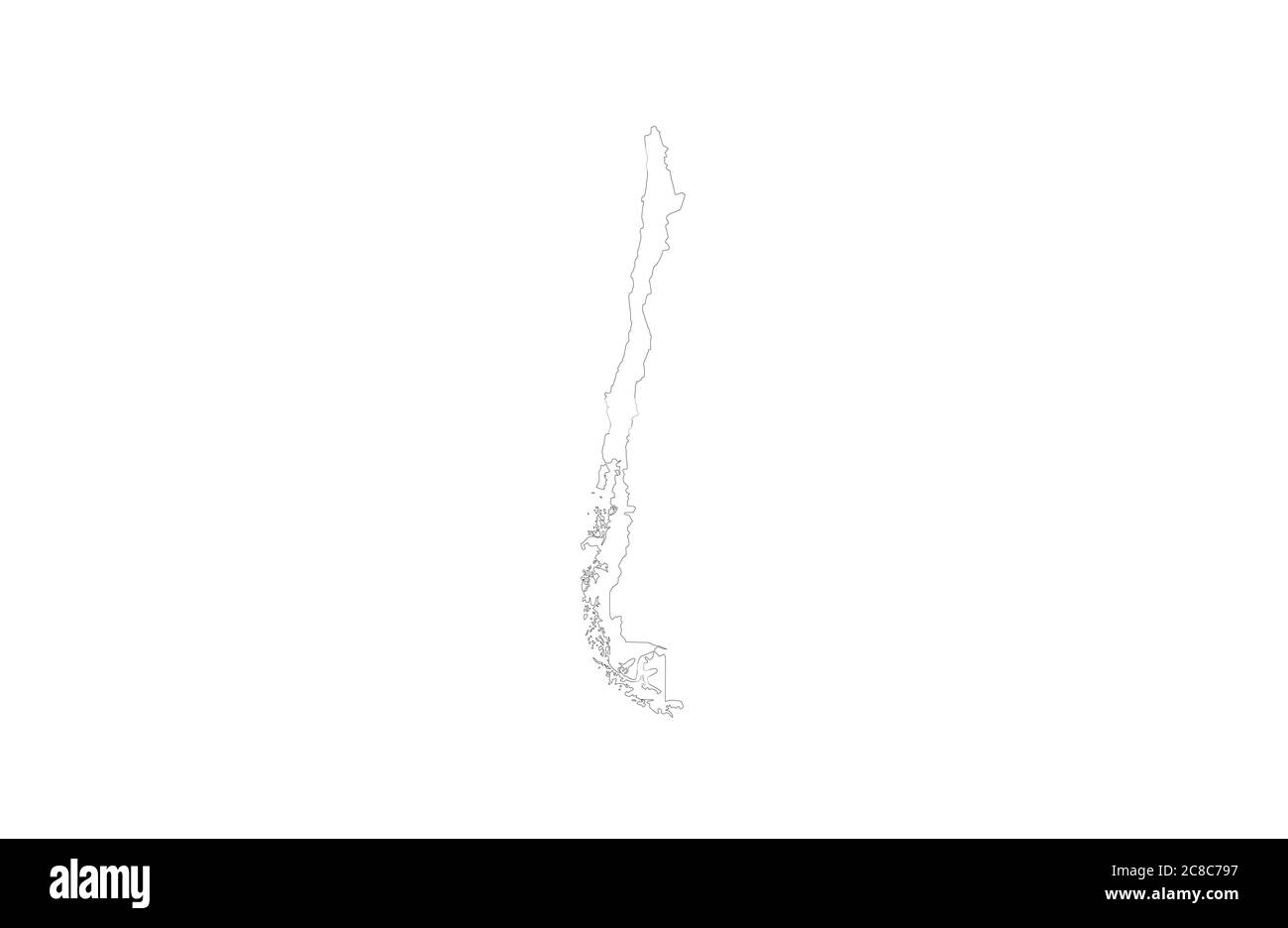 Chile map outline vector illustration Stock Vector Image & Art - Alamy