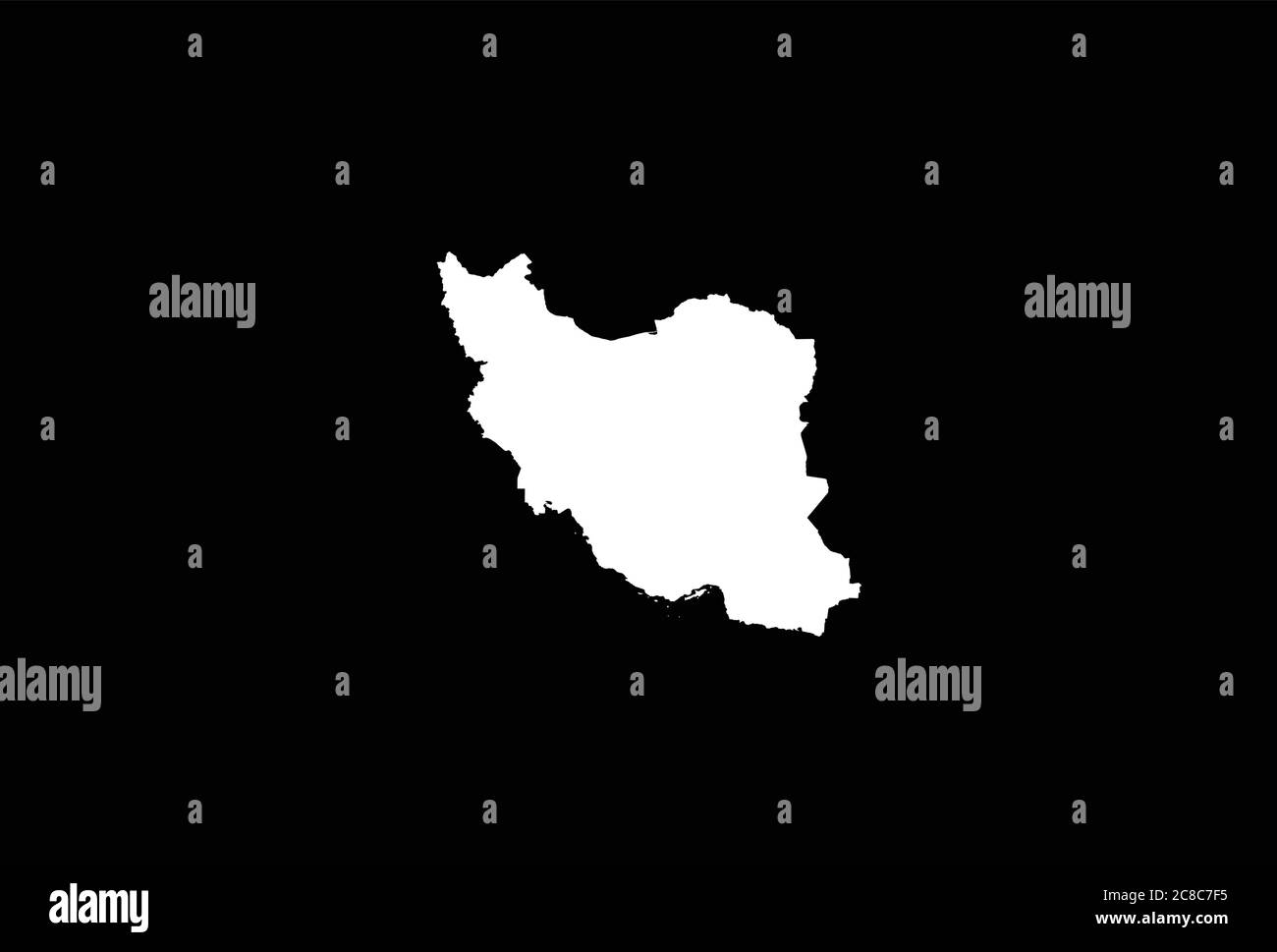 Iran map outline vector illustration Stock Vector Image & Art - Alamy