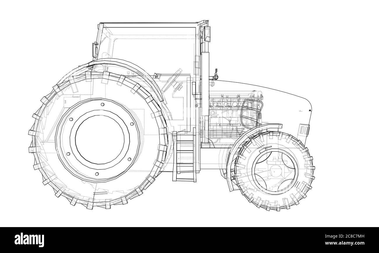 Farm Tractor Concept Stock Photo - Alamy