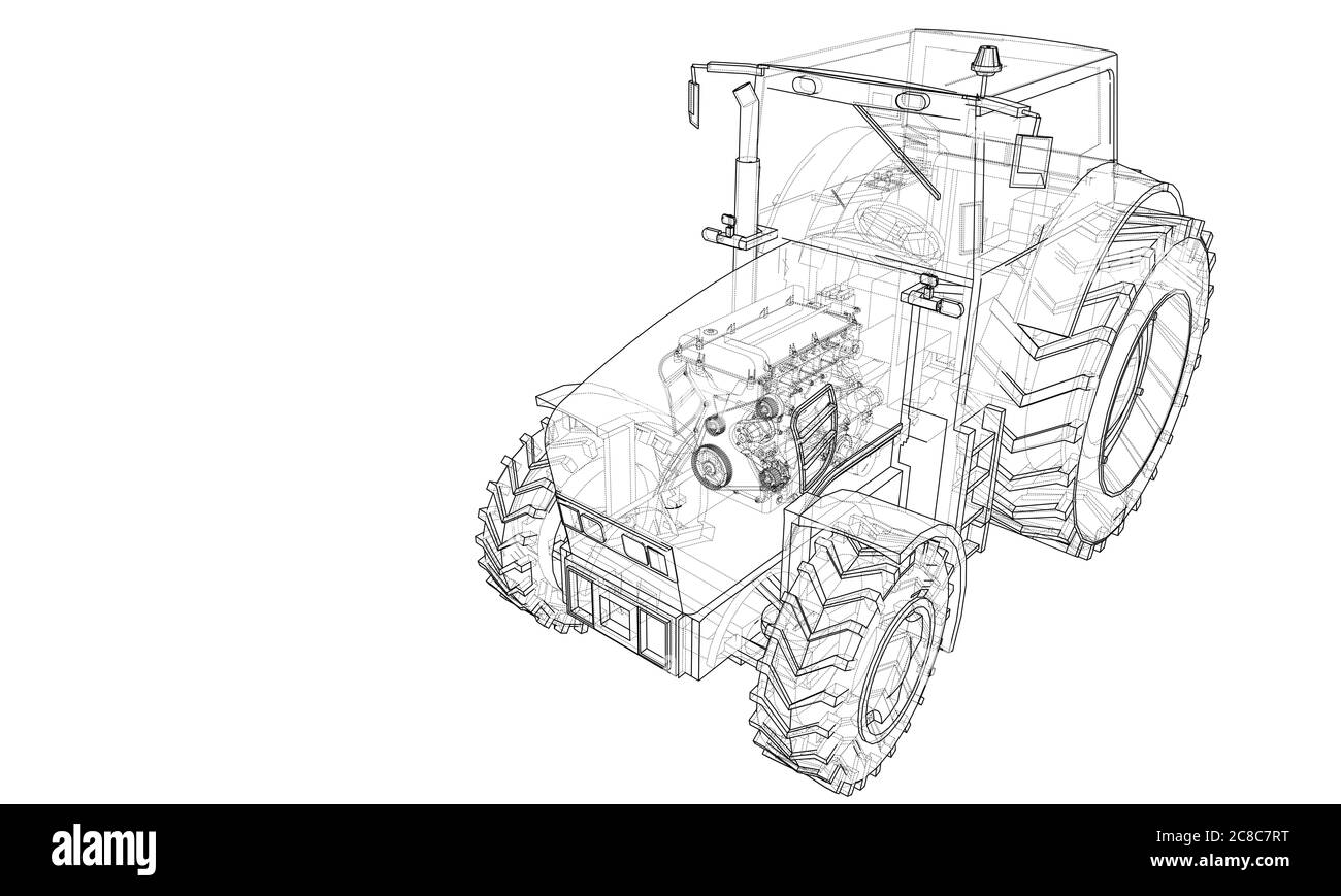 Farm Tractor Concept Stock Photo - Alamy