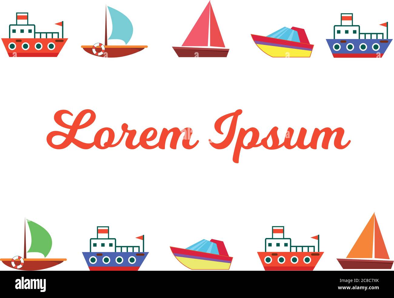 Backdrop sail boat Stock Vector Images - Alamy