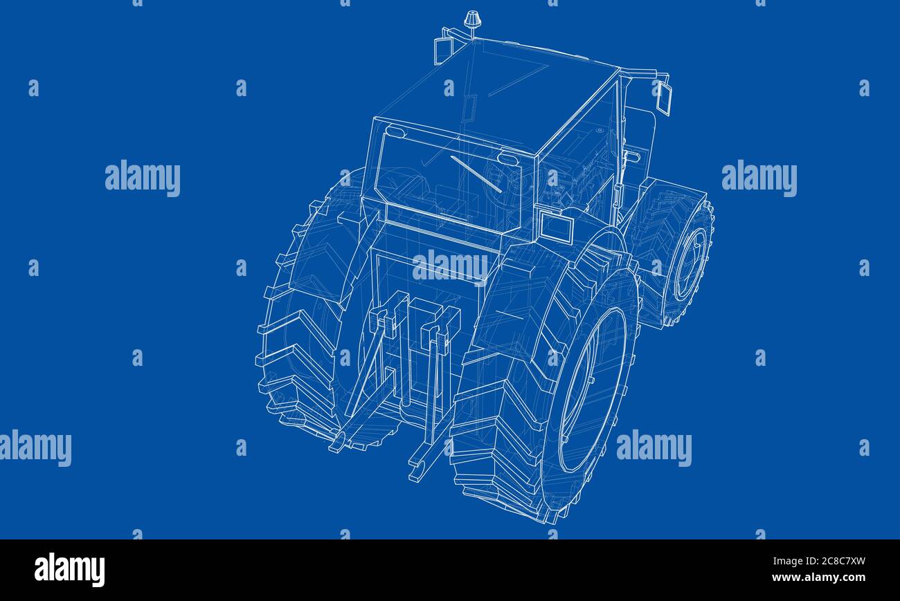 Farm Tractor Concept Stock Photo - Alamy