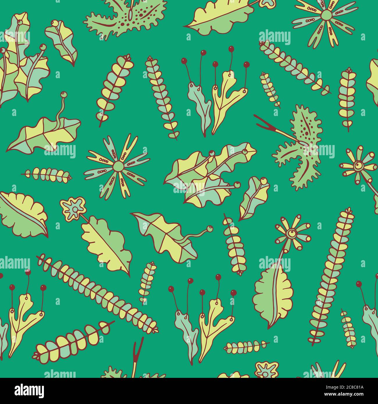 Moss green decoration Stock Vector Images - Alamy