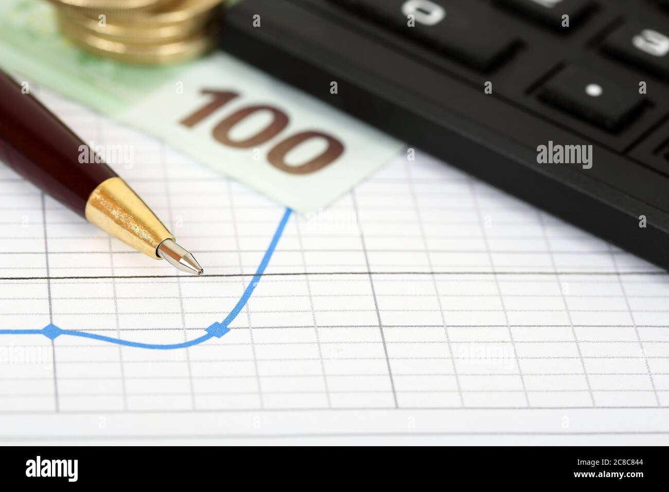 Graph calculator coins hi-res stock photography and images - Alamy