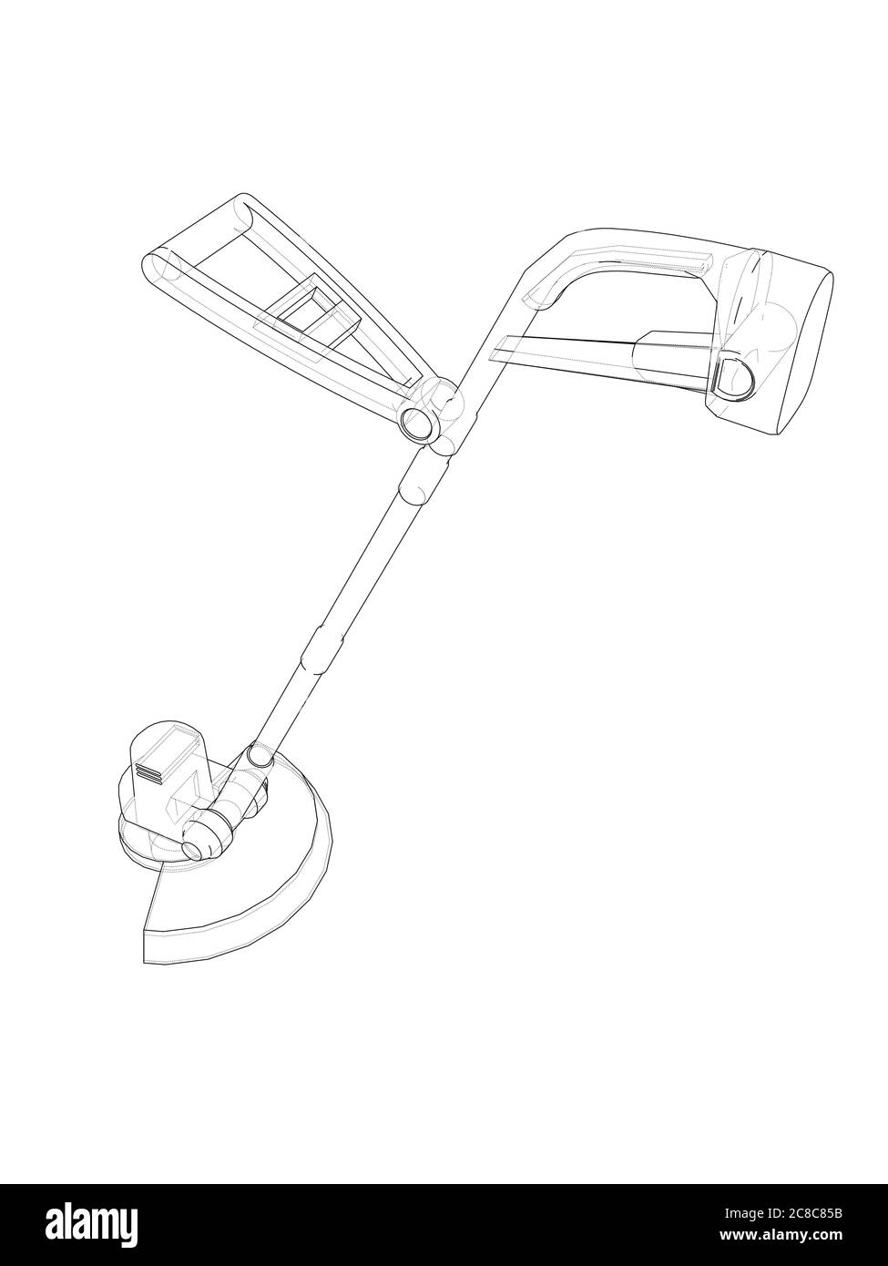 Outline trimmer grass cutter Stock Photo - Alamy