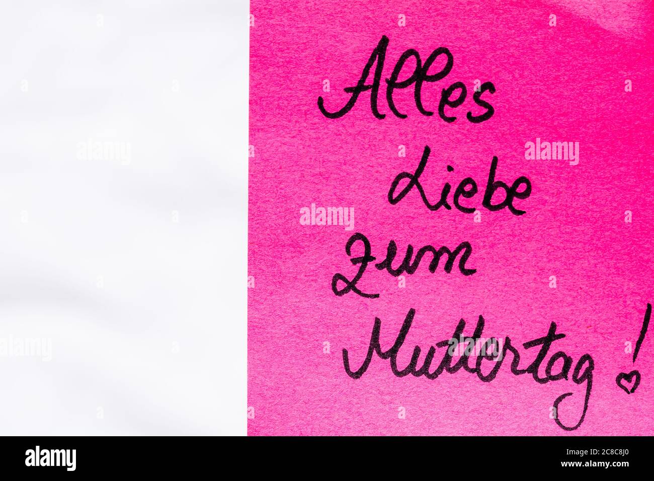 Alles Liebe zum Muttertag ( all love for mother`s day) handwriting text ...
