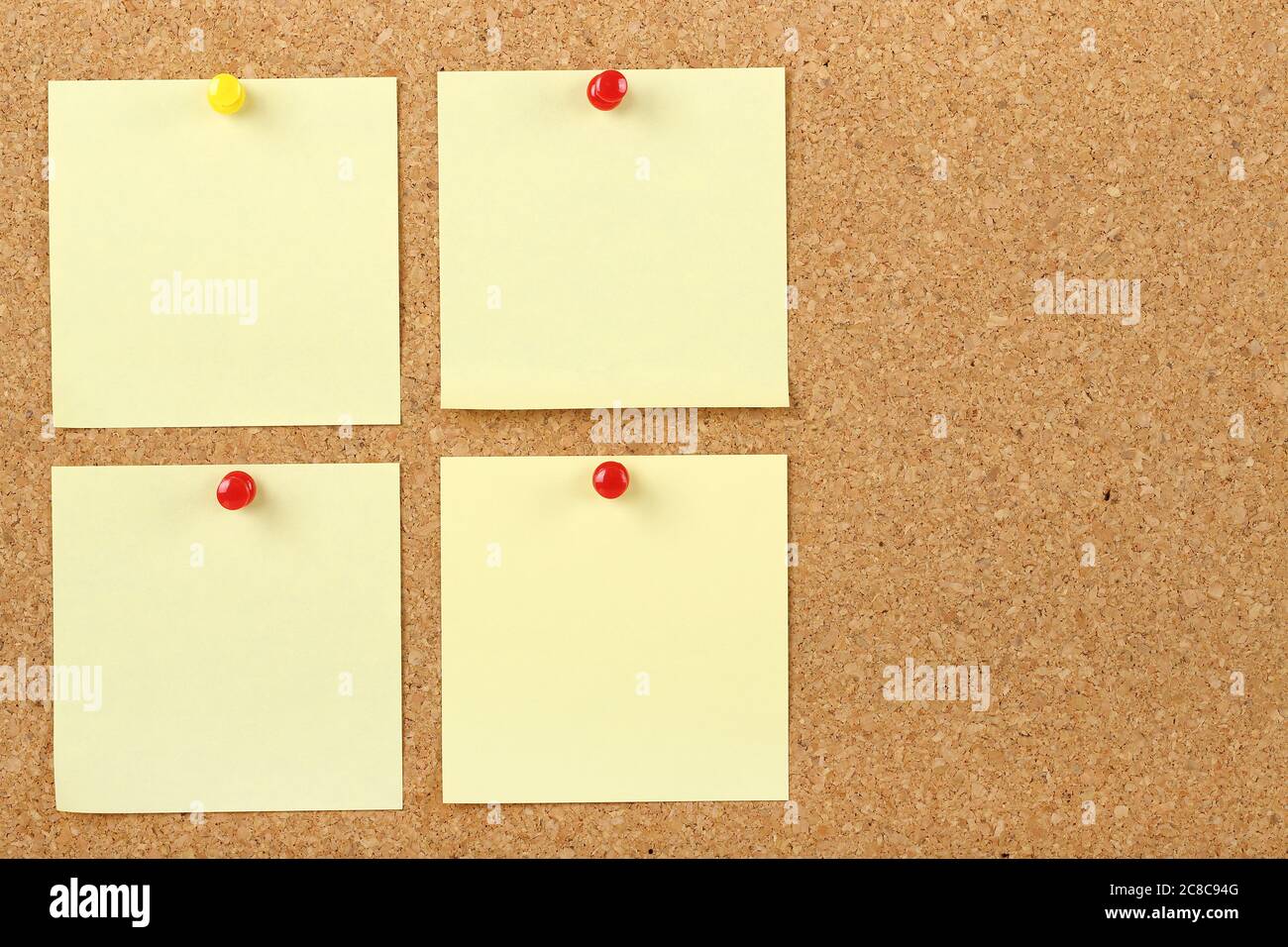 post it notes on corkboard Stock Photo - Alamy